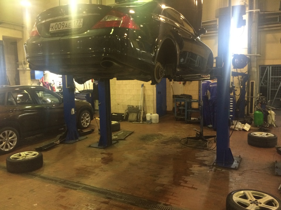 Ремонт подвески после попадания в яму + ТО — Mercedes-Benz CLS (W219 ...