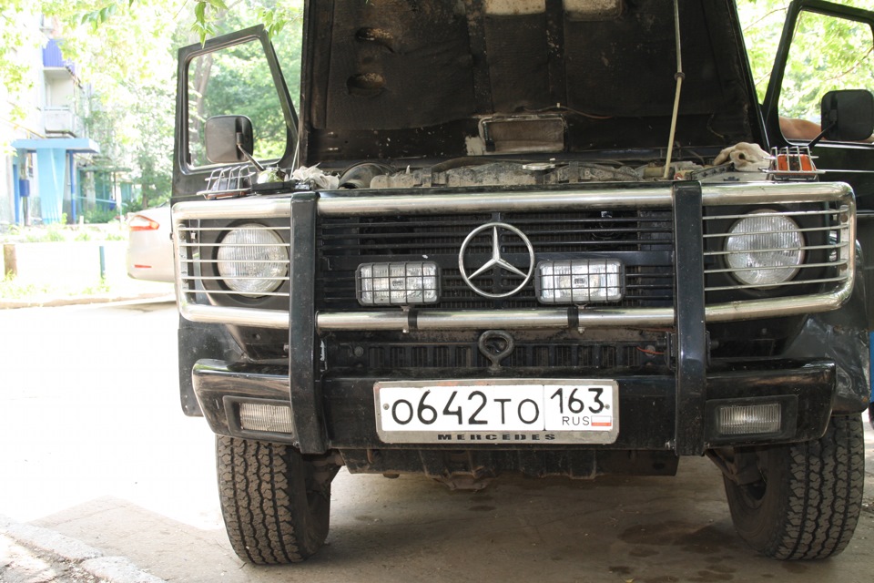 Туманки в бампер! — Mercedes-Benz G-Class (W460/W461), 2,3 л, 1993 года ...