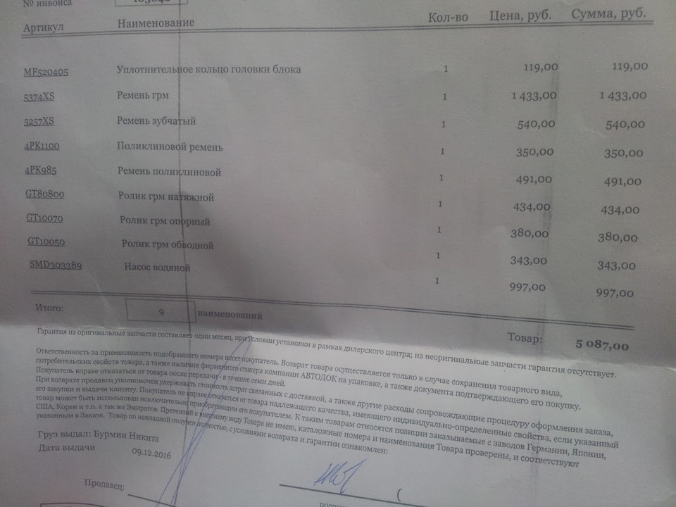 GT10050 РОЛИК РЕМНЯ ГРМ GMB | Запчасти на DRIVE2