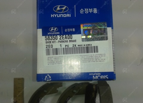 583502EA00 КОМПЛЕКТ ТОРМОЗНЫХ КОЛОДОК С НАКЛАДКАМИ (2ШТ) KIA HYUNDAI ...