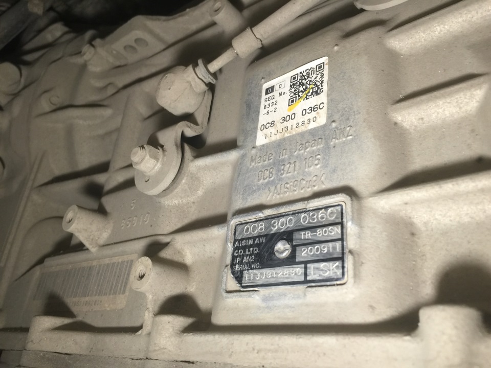 Замена ATF в АКПП Aisin — DRIVE2