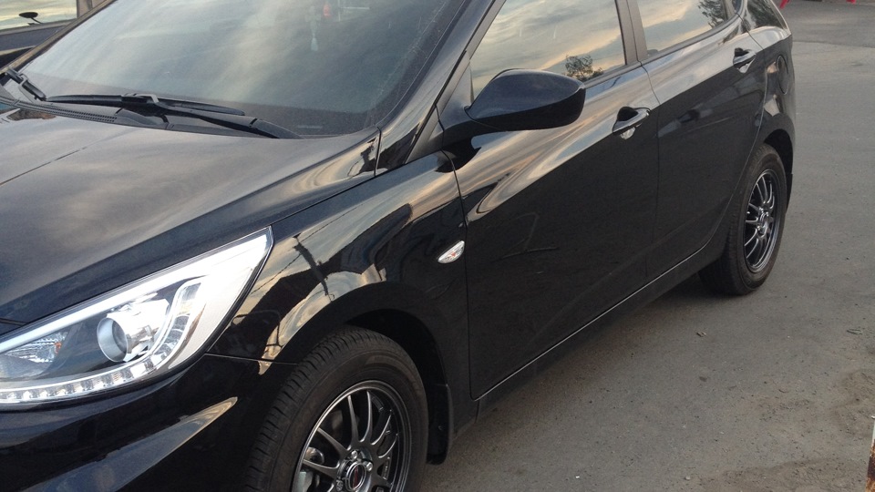 Alpine CDA-9855R — Hyundai Solaris Hatchback, 1,6 л, 2013 года ...