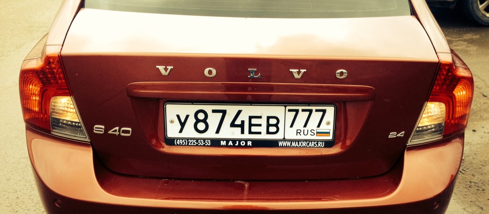 Замена задней эмблемы VOLVO — Volvo S40 (2G), 2,4 л, 2007 года ...