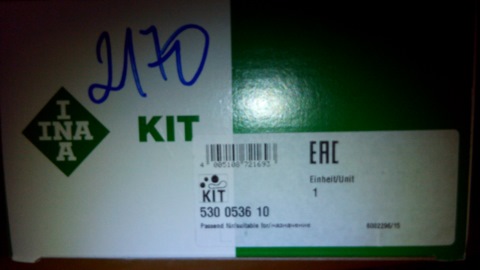 530053610 Комплект ГРМ INA | Запчасти на DRIVE2