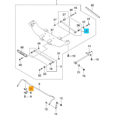 96933804 Втулка стабилизатора задн CHEVROLET: LACETTI GM | Запчасти на ...