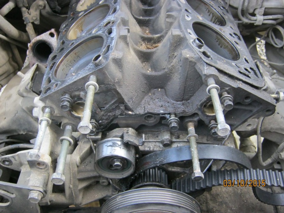 Снял мотор G6AT (6G72) с Hyundai Galloper — Hyundai Galloper, 3 л, 1998 ...