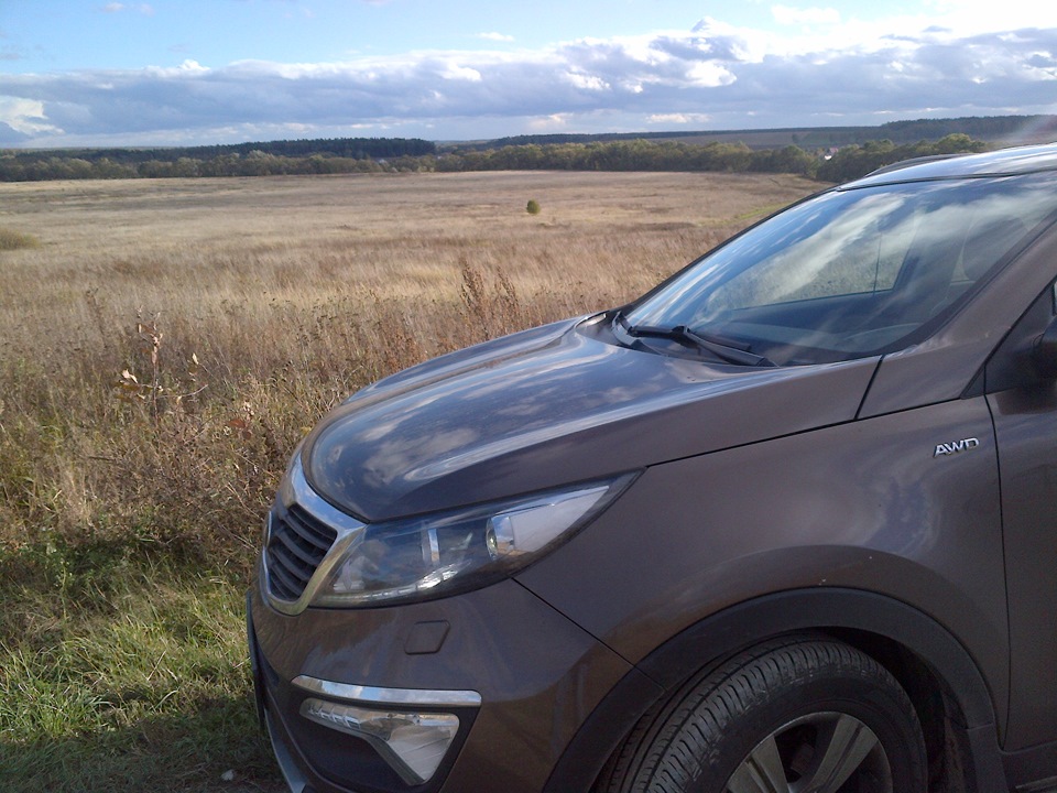 осенние фотки — KIA Sportage (3G), 2 л, 2013 года | просто так | DRIVE2