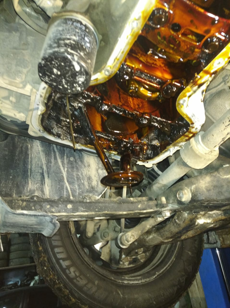 Давление масла, вскрытие поддона — Toyota Corolla (140/150), 1,4 л ...