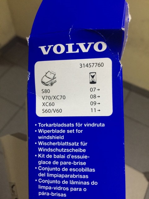 31457760 Щетка стеклоочистителя, спереди Volvo | Запчасти на DRIVE2