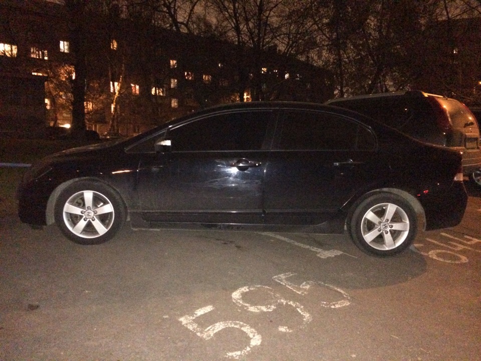 Силиконовая тонировка 95% — Honda Civic 4D (8G), 1,8 л, 2008 года ...