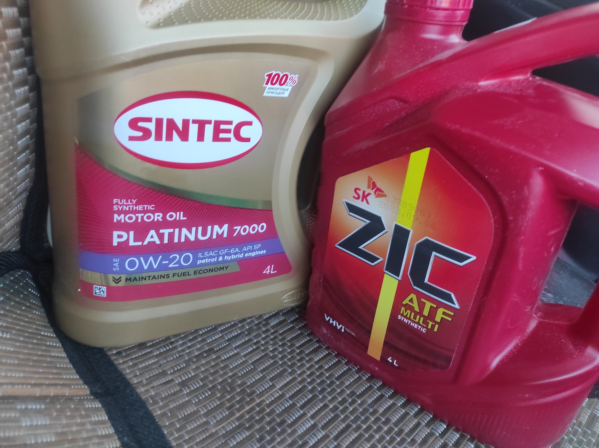 Замена жиж. Zic ATF Multi и Sintec 0w20 GF6/SP — Honda Fit (1G), 1,3 л, 2002 года | плановое ТО ...