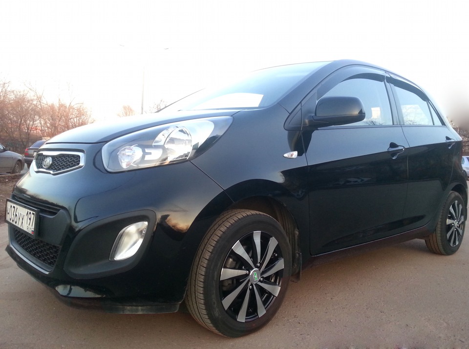 Новые диски)) — KIA Picanto (2G), 1,2 л, 2012 года | колёсные диски | DRIVE2