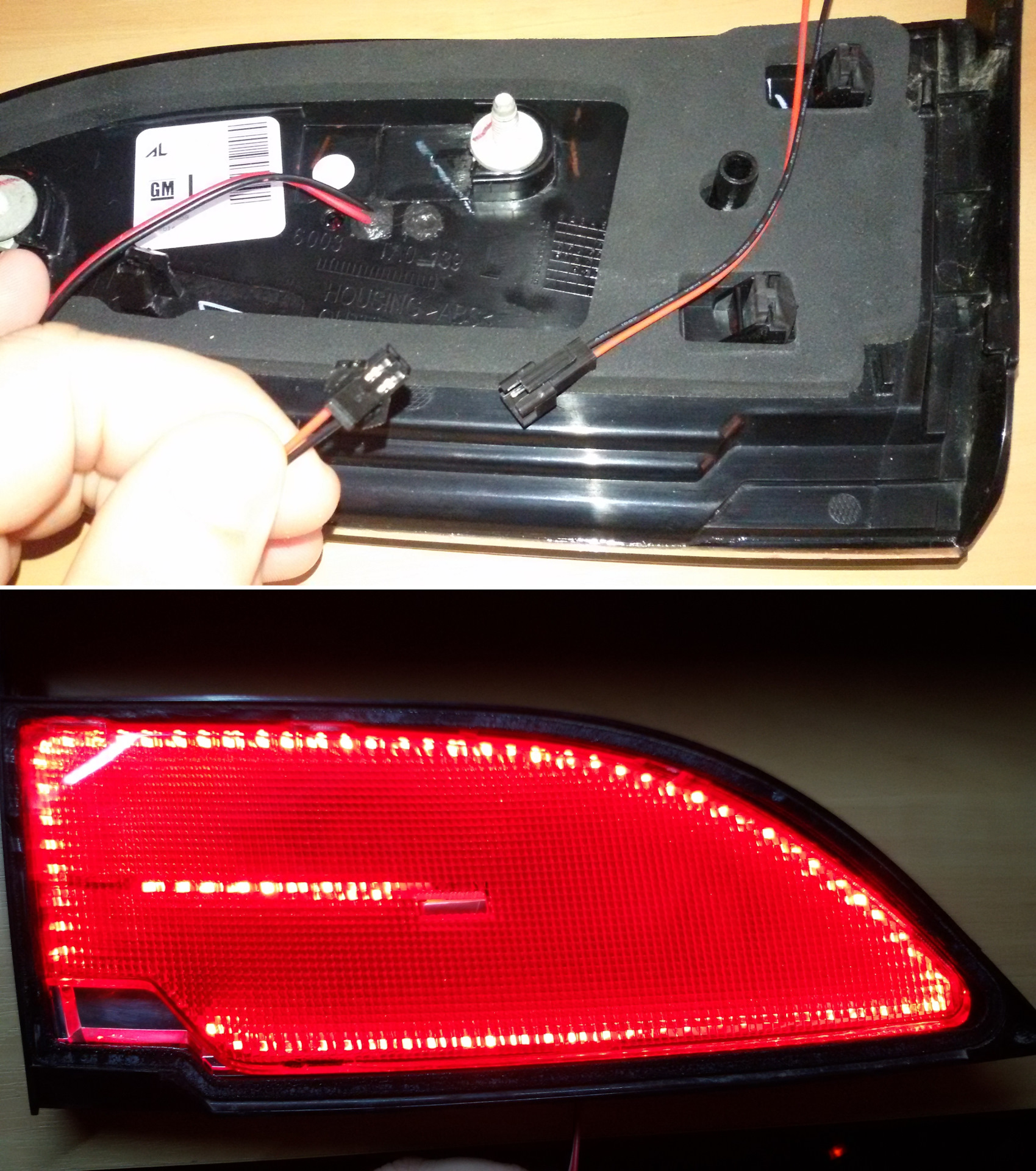 Переделка задних фонарей катафотов в "стоп-сигнал" на Chevrolet Volt ...