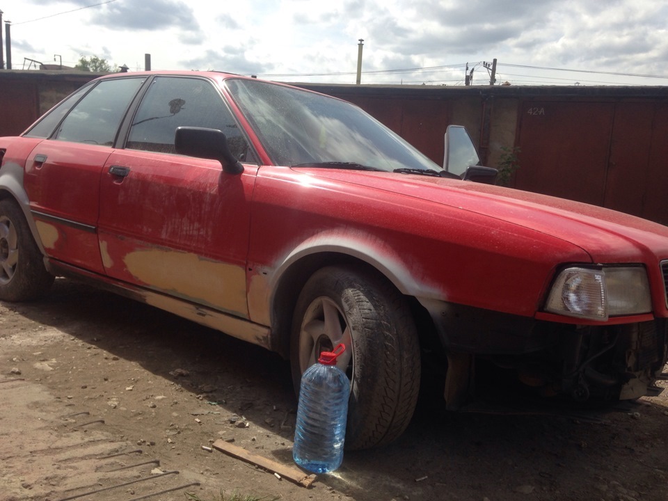 Готовим в срочном порядке к покраске — Audi 80 B4 2 л 1993 года
