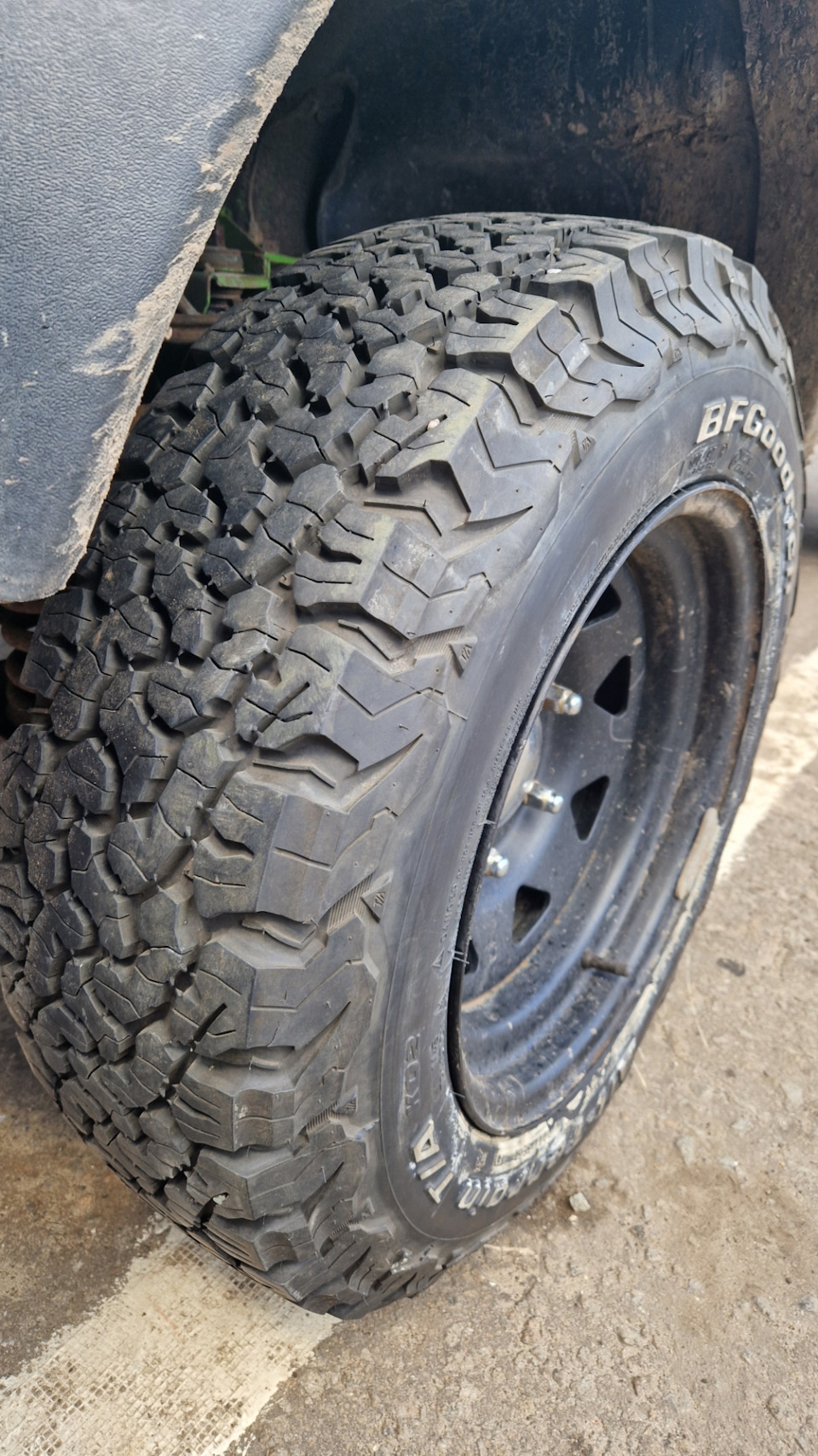 BFGOODRICH All-Terrain T/A KO2 — Lada 4x4 3D, 1,6 л, 1984 года | шины ...