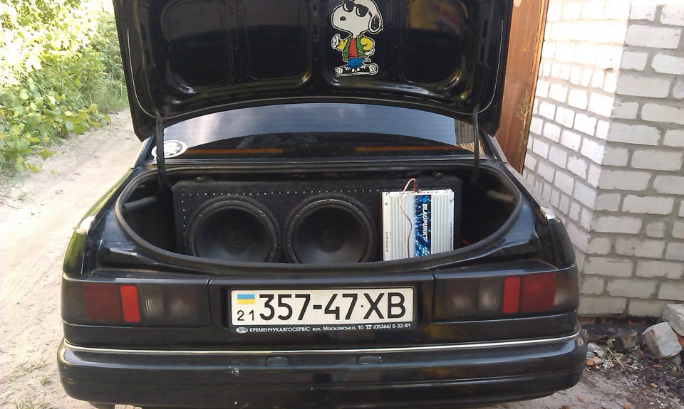сабчик — Ford Sierra, 2 л, 1992 года | автозвук | DRIVE2