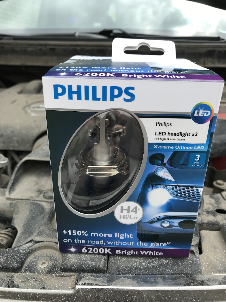 Светодиодные лампы Philips H4 — Nissan X-Trail II (t31), 2 л, 2010 года ...