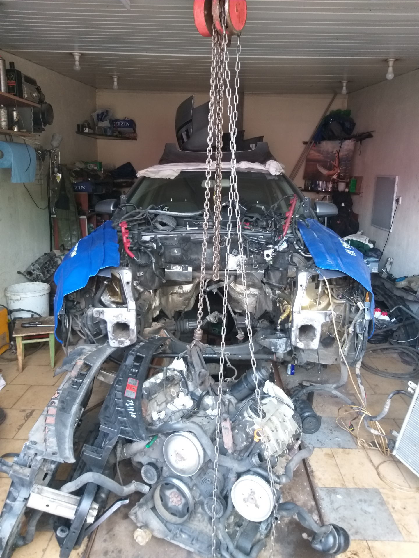 Идёт процесс разборки. — Audi A6 (C6), 2,4 л, 2005 года | своими руками ...