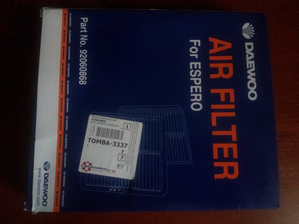 92060868 Фильтр воздушный GM | Запчасти на DRIVE2