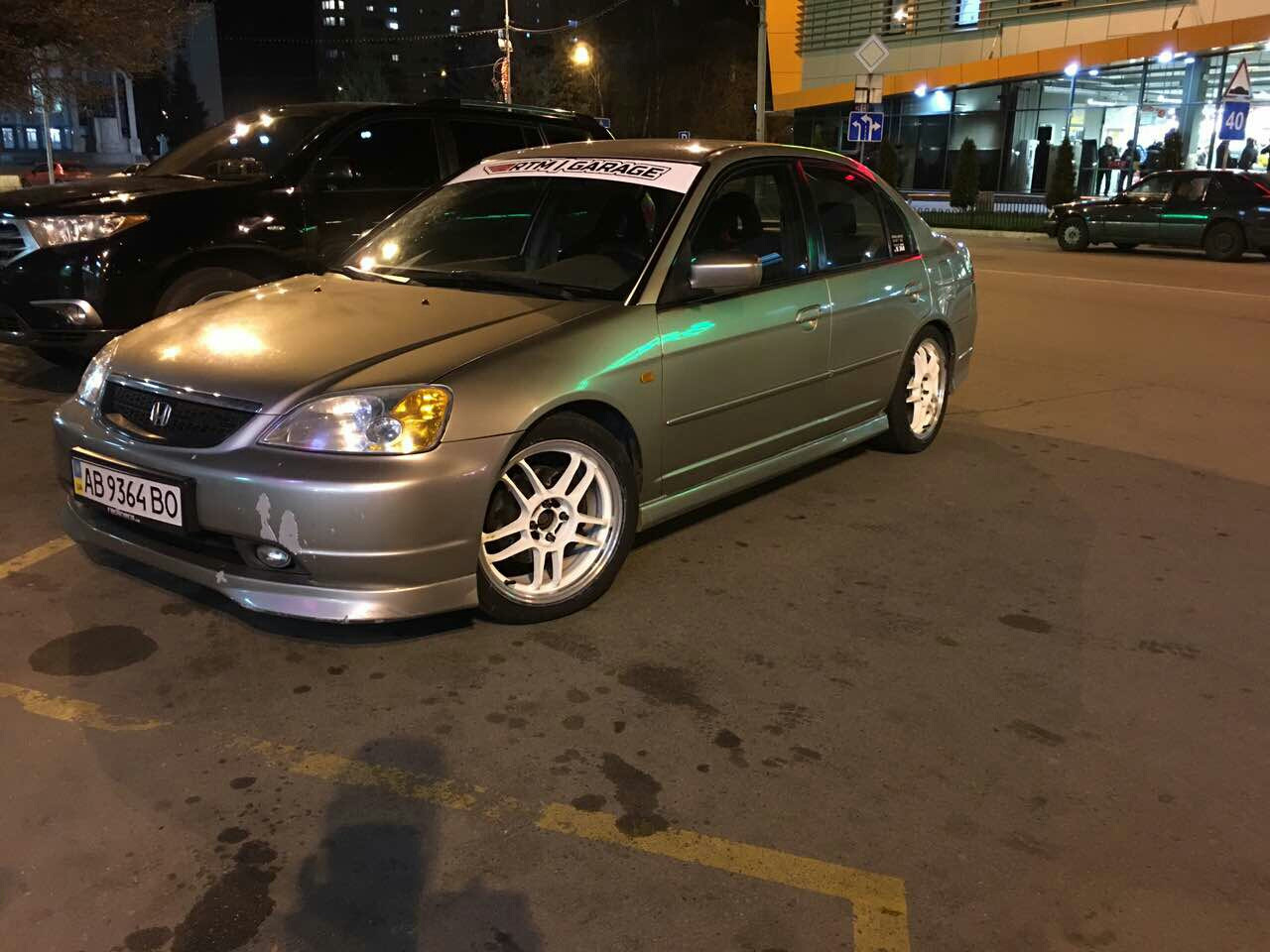 racing hart cp035 17" на civic es — Honda Civic (7G), 2 л, 2003 года ...