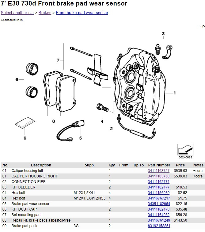 34111156989 Болт с шестигранной головкой BMW | Запчасти на DRIVE2