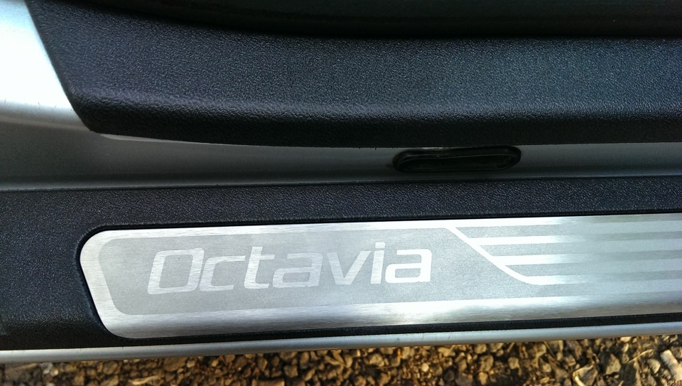 Накладки на пороги — Skoda Octavia A5 Mk2, 1,6 л, 2008 года ...