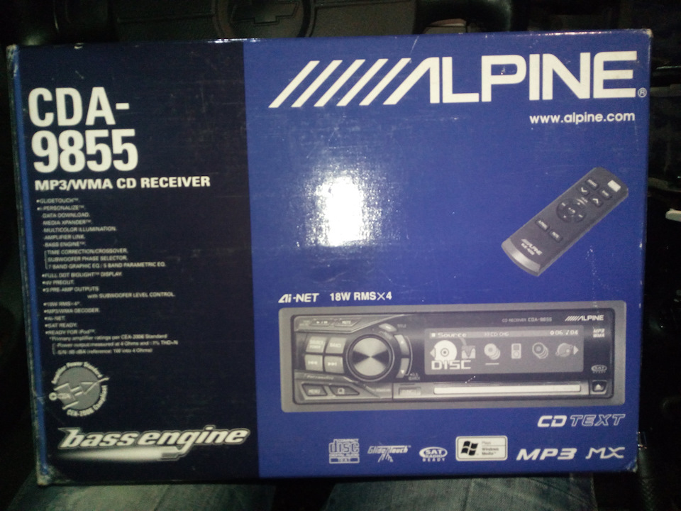Продам Alpine CDA-9855 — Chevrolet Lacetti Sedan, 1,6 л, 2006 года | автозвук | DRIVE2