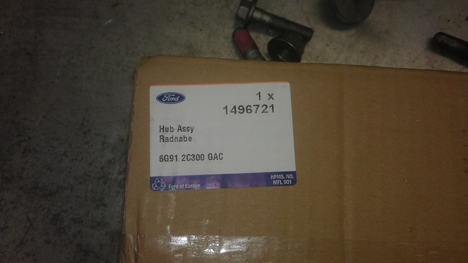 027. Замена переднего правого подшипника и ступицы — Ford Mondeo IV, 2 ...