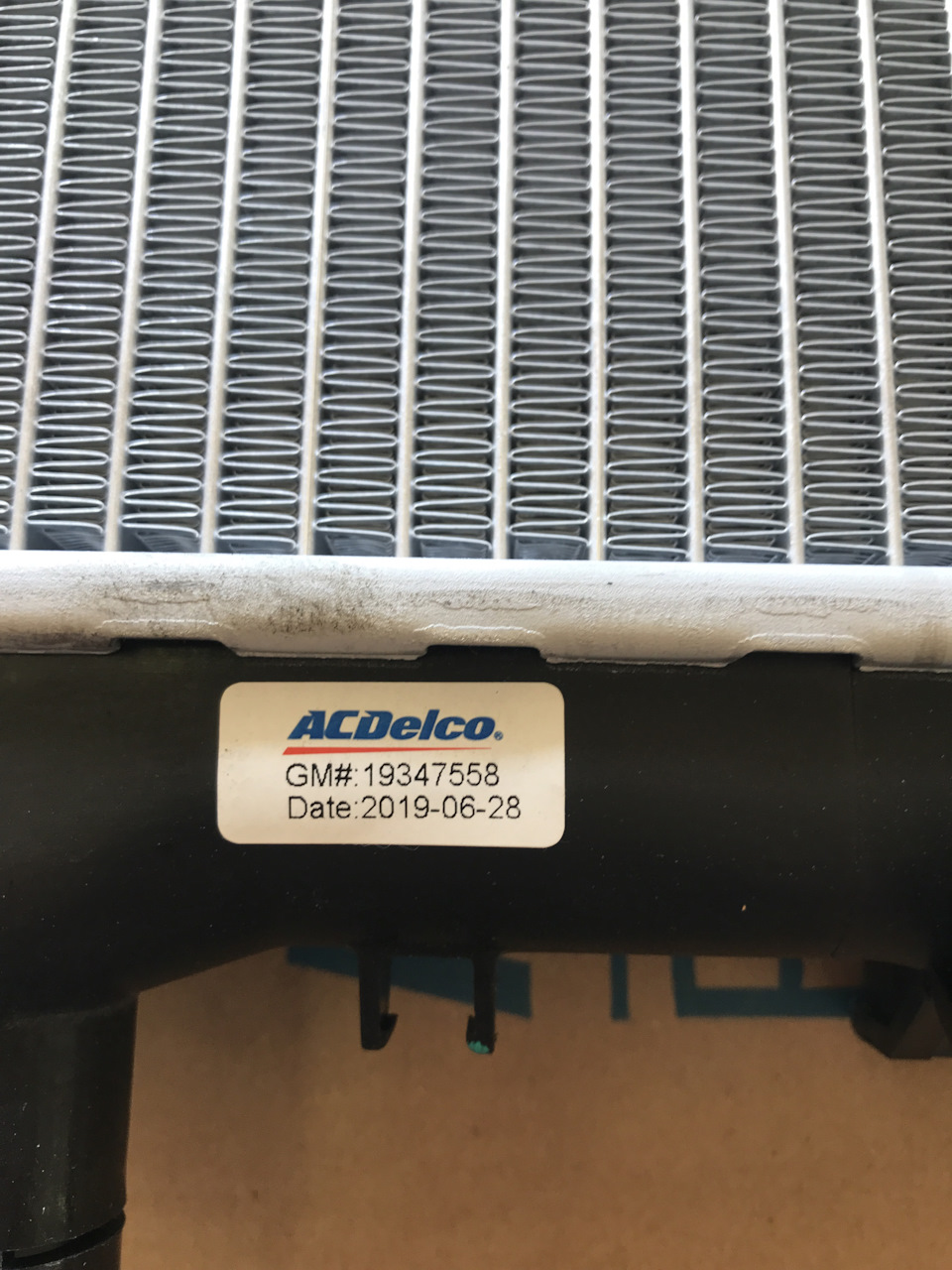 19347558 Радиатор охлаждения двигателя ACDelco | Запчасти на DRIVE2