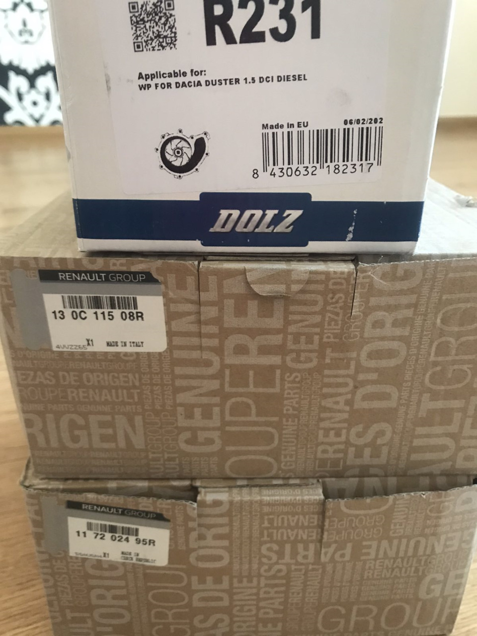 117202495R Комплект ремня генератора K9K RENAULT | Запчасти на DRIVE2