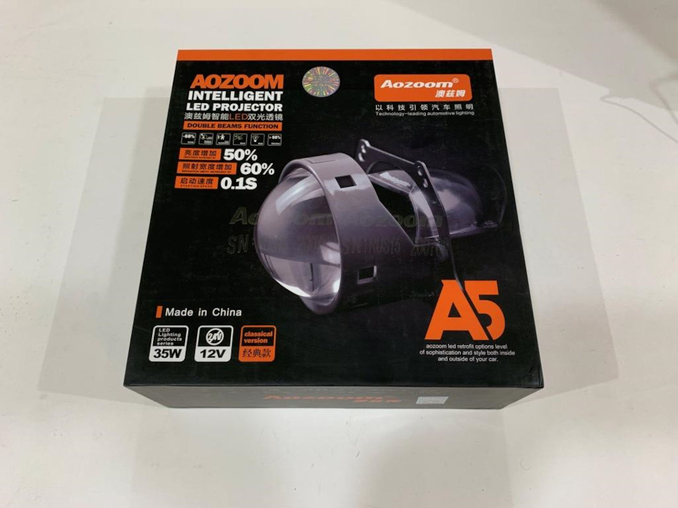 Би-светодиодные линзы Aozoom A5 Bi-LED 2.5" 5500K — Adaptercar.ru на DRIVE2