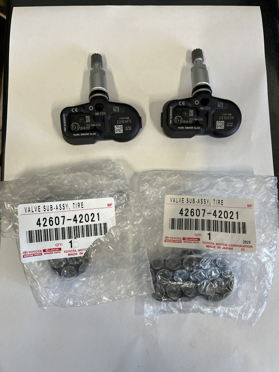 4260742021 Датчик давления в шинах TOYOTA LEXUS | Запчасти на DRIVE2