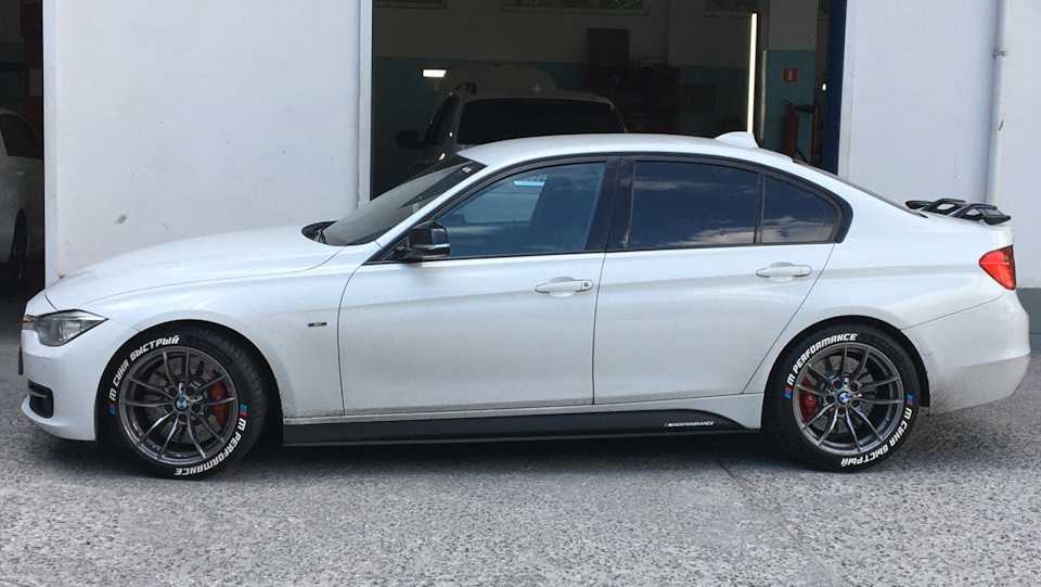 M Performance — Новая резина и система RDC — BMW 3 series (F30), 3 л ...