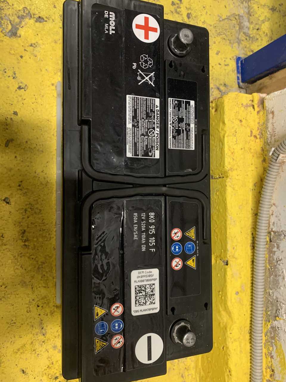 8K0915105F Аккумулятор Audi A4 VAG | Запчасти на DRIVE2