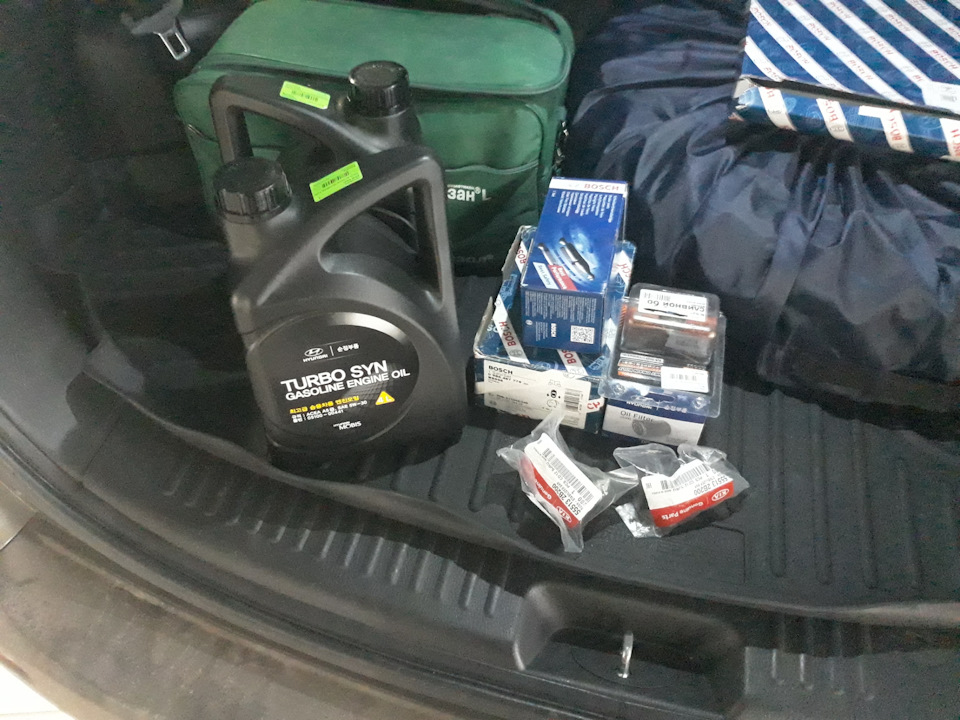 [14]. Замена масла, переход на Hyundai/Kia Turbo SYN Gasoline 5W-30 ...