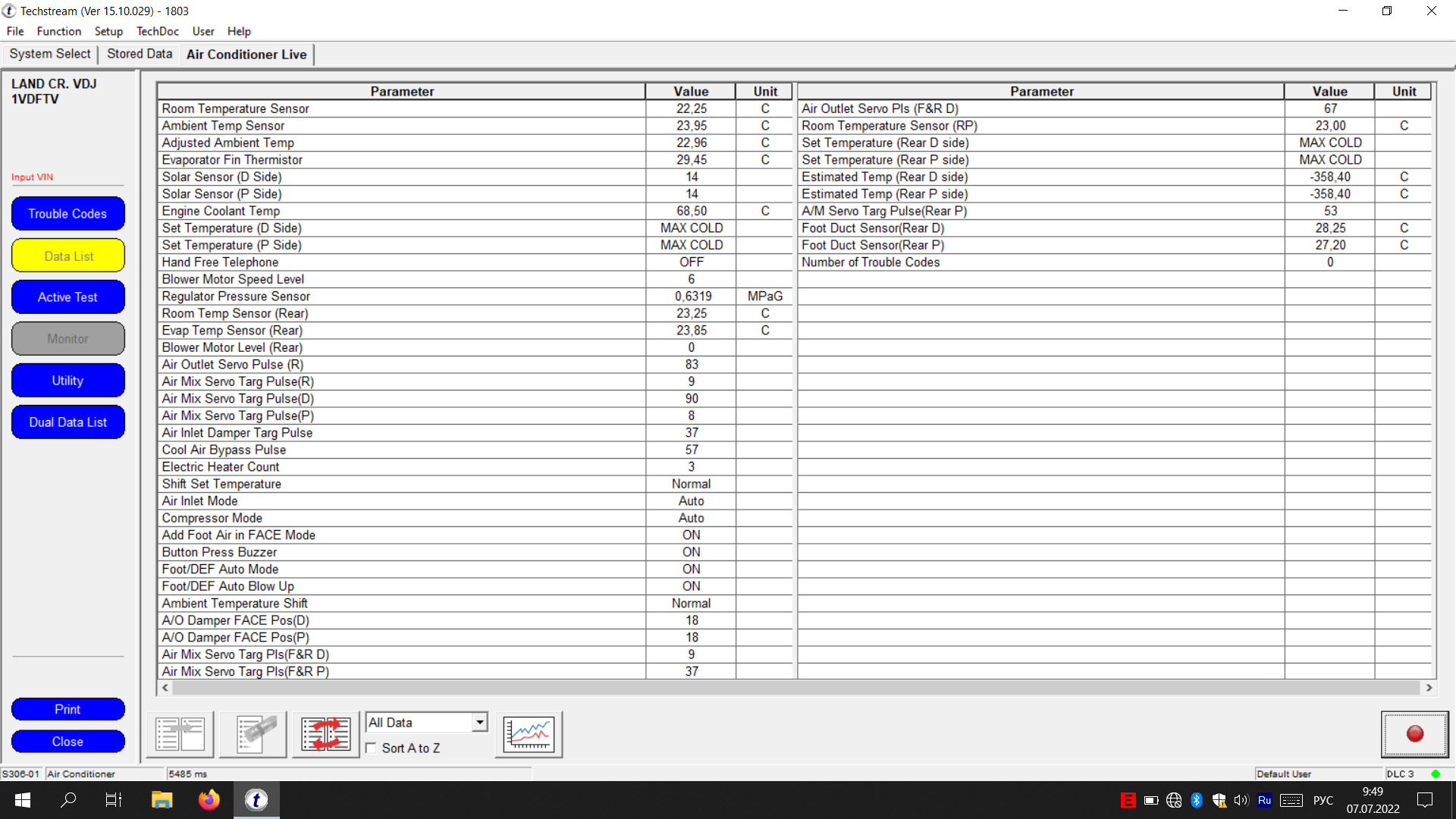 Techstream (part 3). Настройки кондиционера (Customize Air conditioner) — Toyota Land Cruiser ...