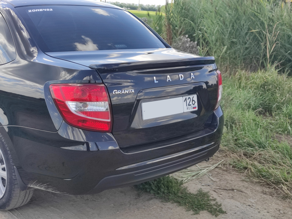 Спойлер от Drive Active FL — Lada Гранта (2G) FL, 1,8 л, 2019 года ...