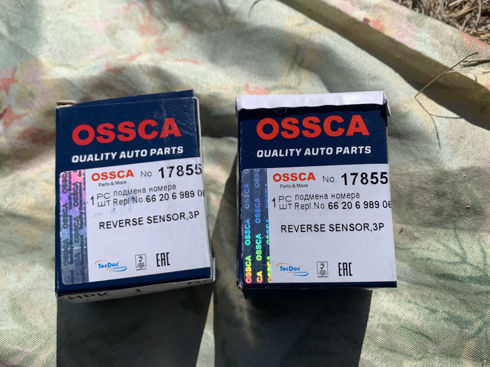 Передние центральные парктроники OSSCA — BMW X5 (E53), 3 л, 2006 года ...