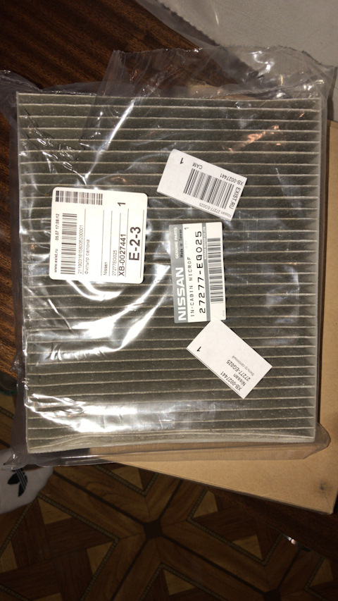 27277EG025 Фильтр салона NISSAN INFINITI | Запчасти на DRIVE2