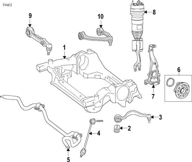 A2973333800 Сайлентблок переднего продольного рычага Mercedes ...