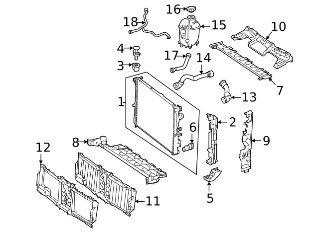 A2235005801 Дефлектор воздушный радиатора Mercedes | Запчасти на DRIVE2