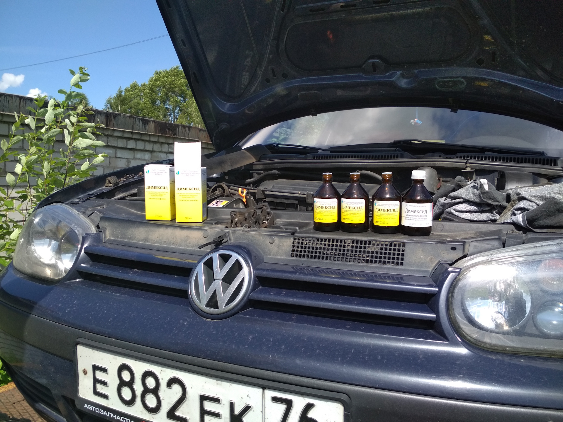 Димексид в Golf 4 1,4 — Volkswagen Golf Mk4, 1,4 л, 2000 года | плановое ТО | DRIVE2