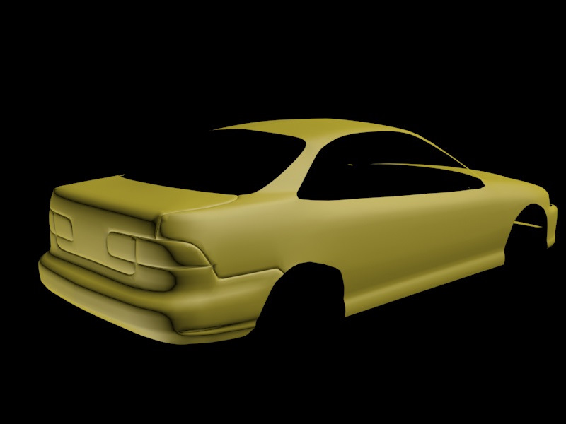 3D-модель Integra 3-gen sedan — Honda Integra (DB6-DB9), 1,6 л, 1997 ...
