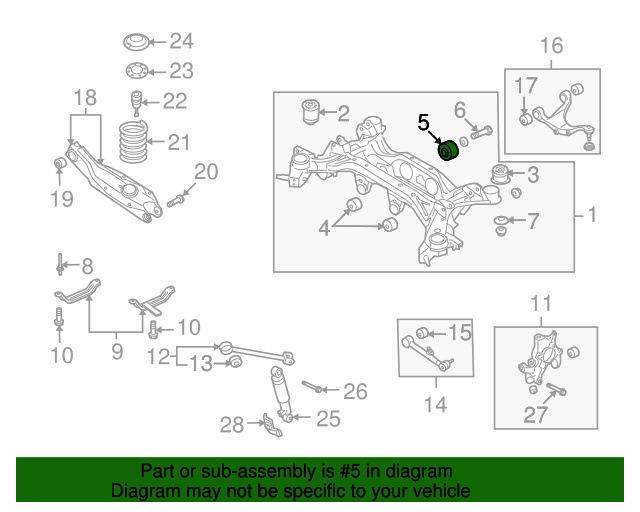 554482B100 Втулка подвески KIA HYUNDAI | Запчасти на DRIVE2