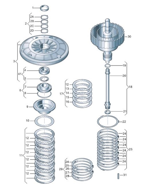 0AW311113 Сальник 24.9*40*8 TGR VAG | Запчасти на DRIVE2