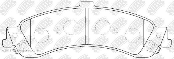 PN0055 Тормозные колодки (дисковые), передние NIBK | Запчасти на DRIVE2