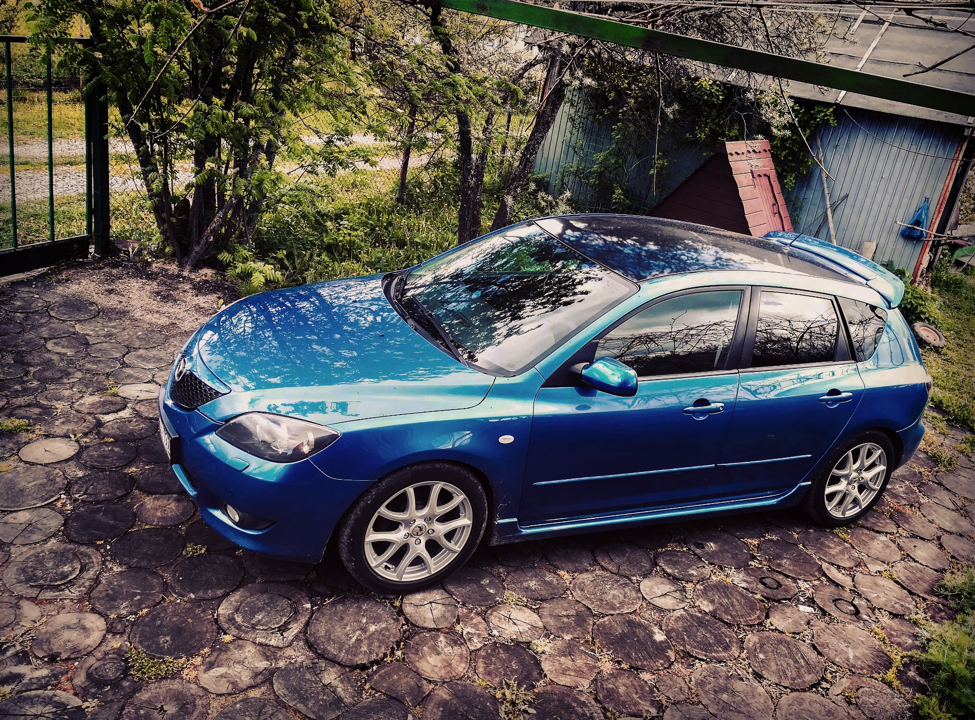 Диски на лето r17 реплика от mps, и поставил заниженные пружины — 30мм — Mazda 3 (1G) BK, 1,6 л ...