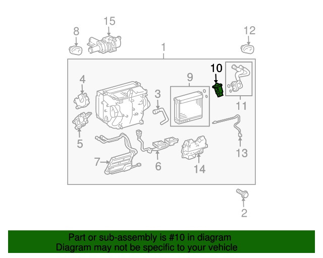 8851521040 Клапан кондиционера TOYOTA LEXUS | Запчасти на DRIVE2