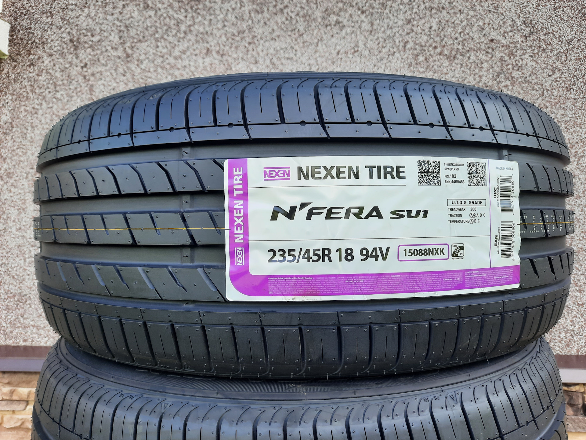 Смена летних шин Ovation vi-388 235/45/R18 на Nexen n'fera su1 235/45 ...
