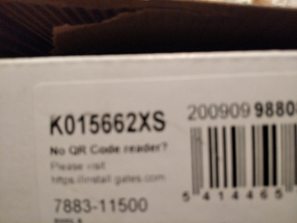 K015662XS Комплекты деталей для ремней грм GATES | Запчасти на DRIVE2